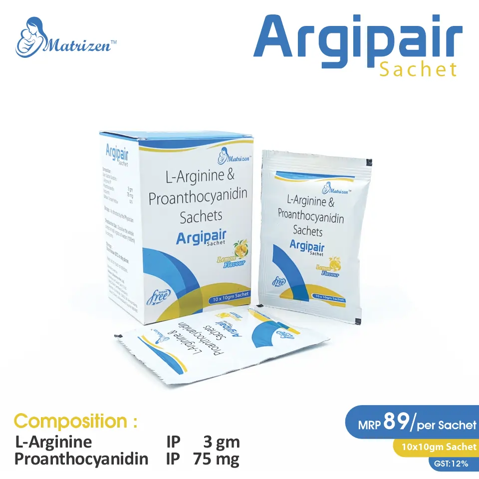 L-Arginine (3gm) + Proanthocyanidin (75mg) – Argipair Sachet