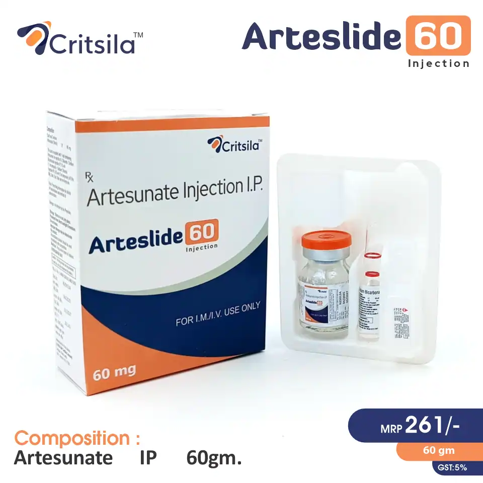 Arteslide 60 Injection (Artesunate 60mg)