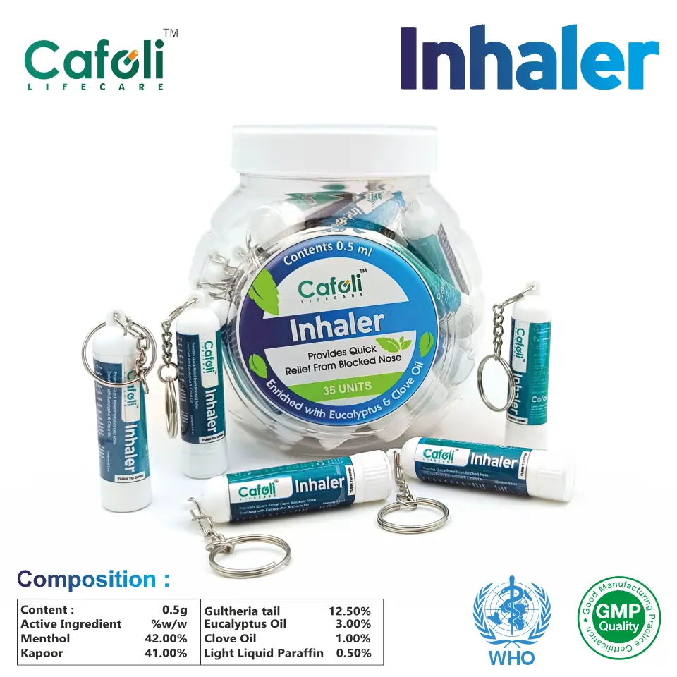 Cafoli Inhaler: Instant Relief for Blocked Nose and Cold