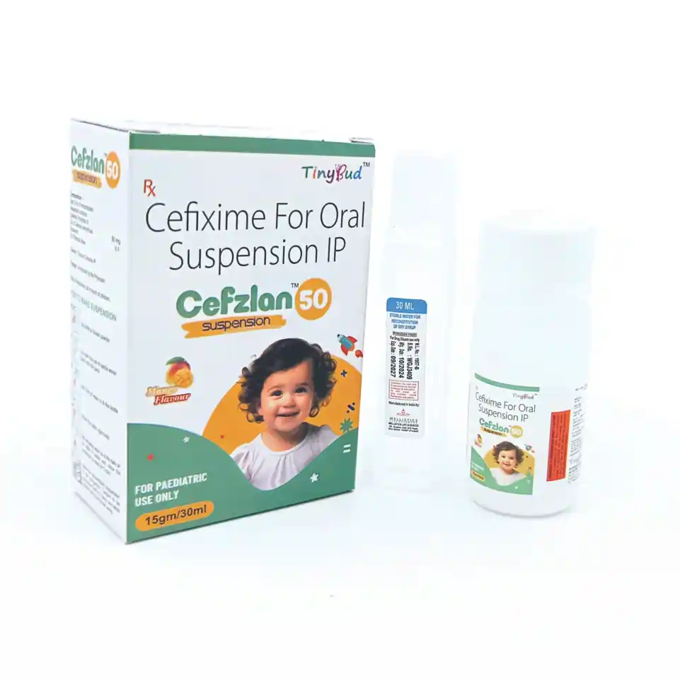 Cefzlan 50 Dry Syrup (Cefixime 50mg/5ml)