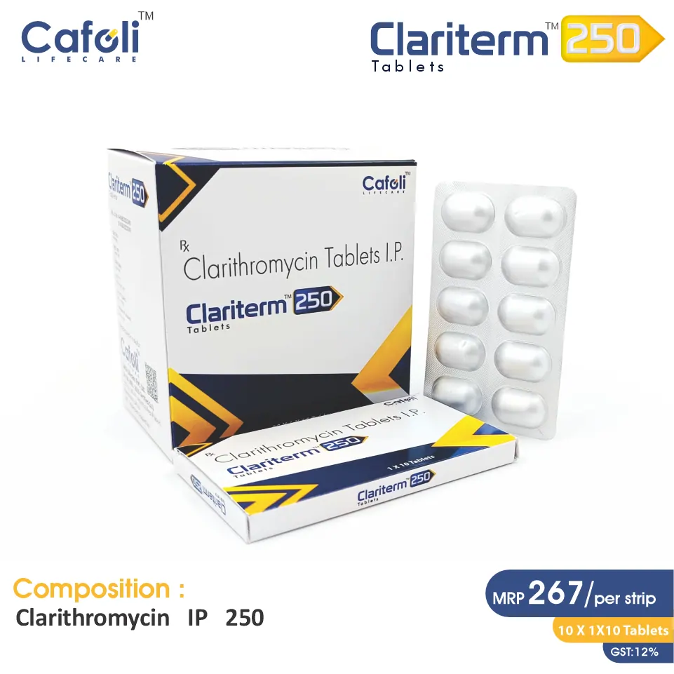Clarithromycin (250mg) – Clariterm 250 Tablet