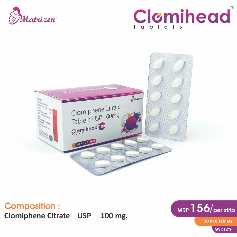 Clomihead 100 Tablet (Clomiphene 100mg)
