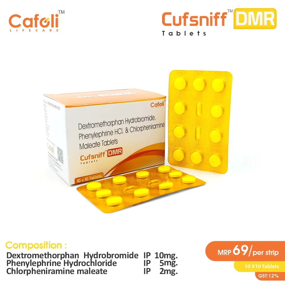 Cufsniff DMR Tablet (Phenylephrine 5mg + Chlorpheniramine Maleate 2mg ...