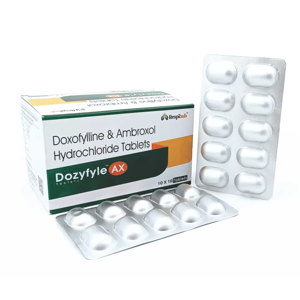 Dozyfyle AX Tablet (Doxofylline 400mg + Ambroxol 30mg)