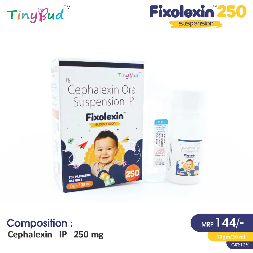 Fixolexin 250 Dry Syrup (Cephalexin 250mg/5ml)