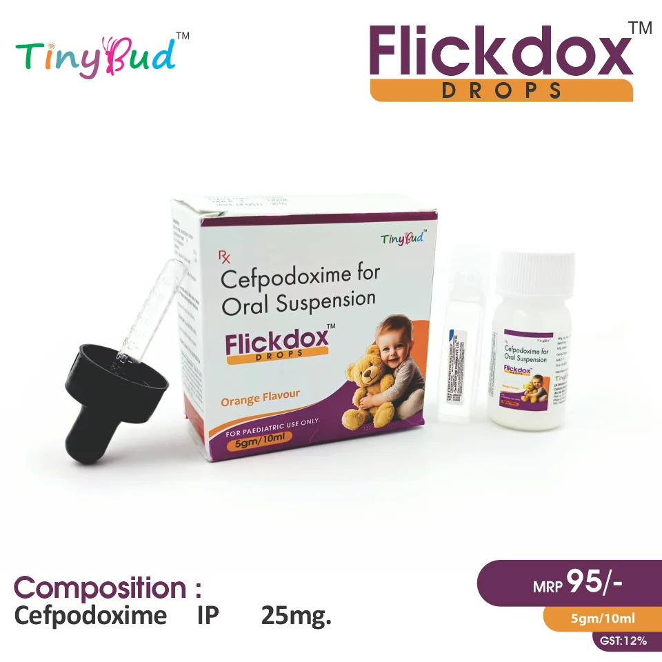 Cefpodoxime Proxetil (25mg) – Flickdox Drop