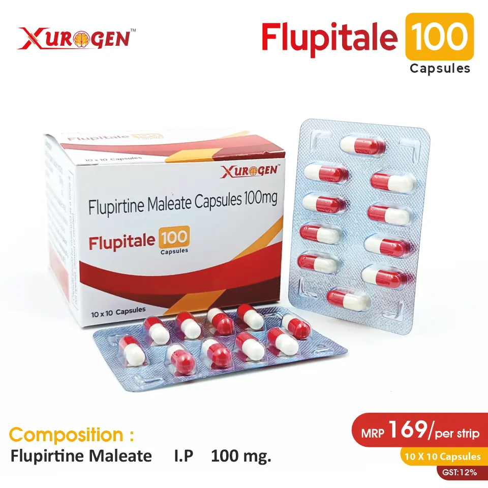 Flupirtine (100mg) – Flupitale 100 Capsule