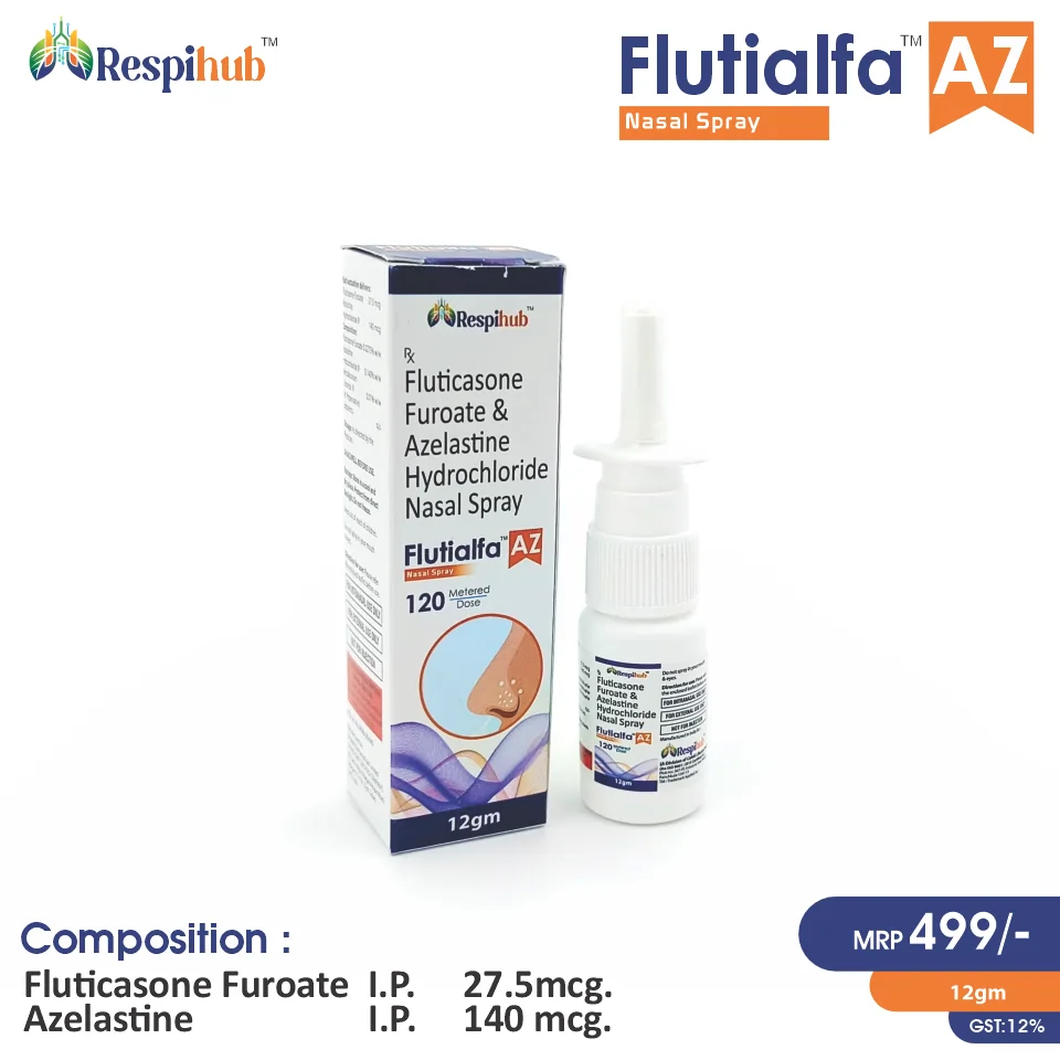 Flutialfa AZ Nasal Spray (Fluticasone Furoate 27.5mcg + Azelastine 140mcg)