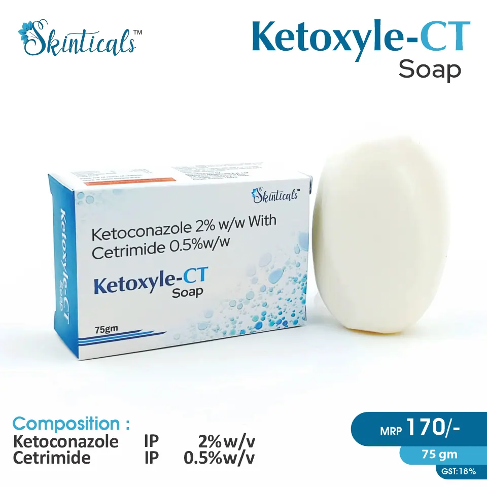 Ketoconazole 2℅w/w Cetrimide 0.5℅ w/w Ketoxyle CT Soap