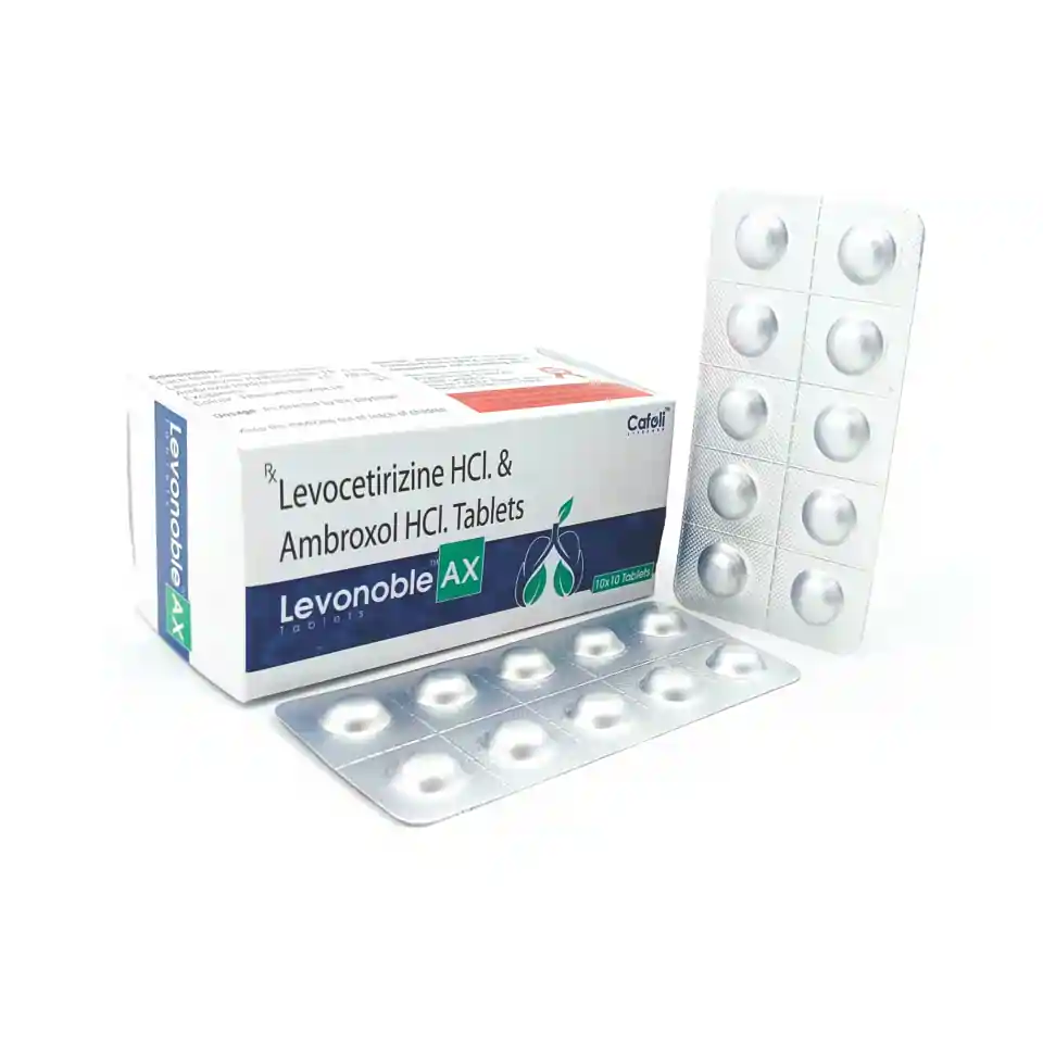 Levonoble AX Tablet (Levocetirizine 5mg + Ambroxol 60mg)