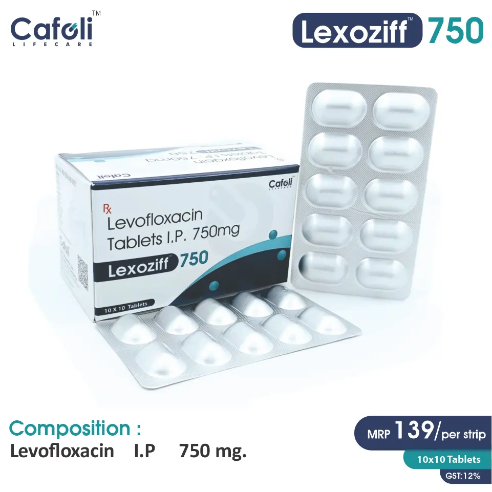 Lexoziff 750 Tablet - Levofloxacin (750mg)