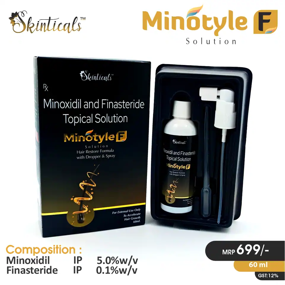 Minoxidil I.P. 5% w/v + Finasteride I.P. 0.1% w/v Topical Solution ...