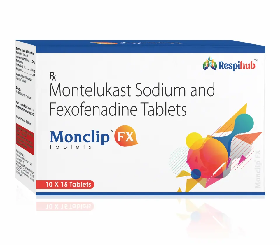 Montelukast (10mg) + Fexofenadine (120mg) – Monclip FX Tablet