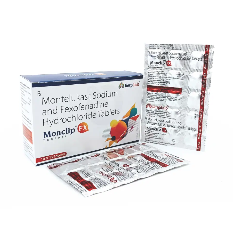 Montelukast (10mg) + Fexofenadine (120mg) – Monclip FX Tablet