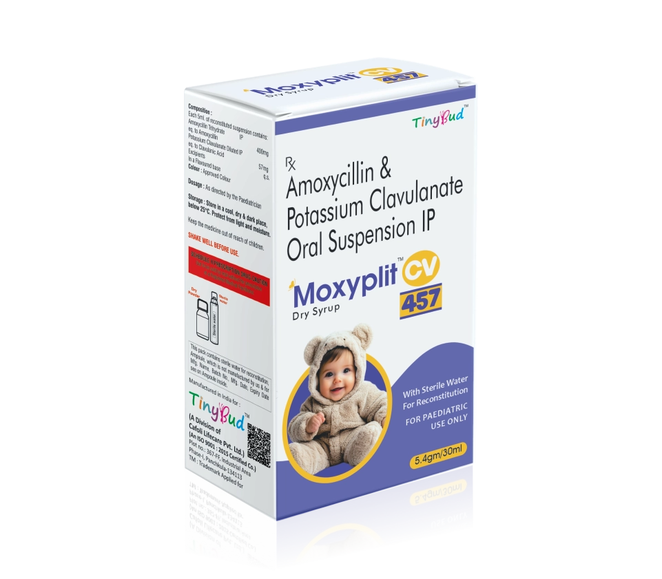 Moxyplit CV 457 Dry Syrup (Amoxycillin 400mg/5ml + Clavulanic Acid 57mg ...