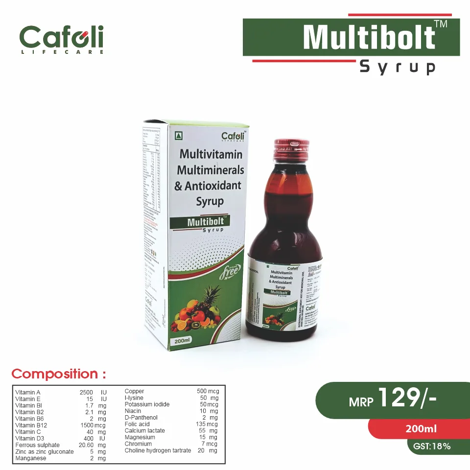 Multivitmains + Multiminerals & Antioxidant multibolt syrup