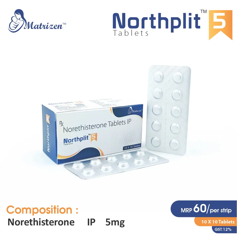 Norethisterone (5mg) – Northplit 5 Tablet