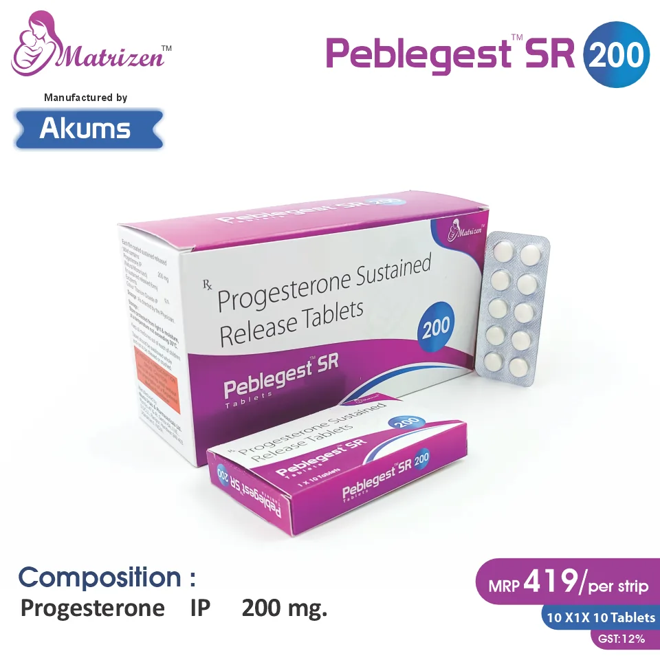 Progesterone (200mg) SR – Peblegest 200 SR Tablet
