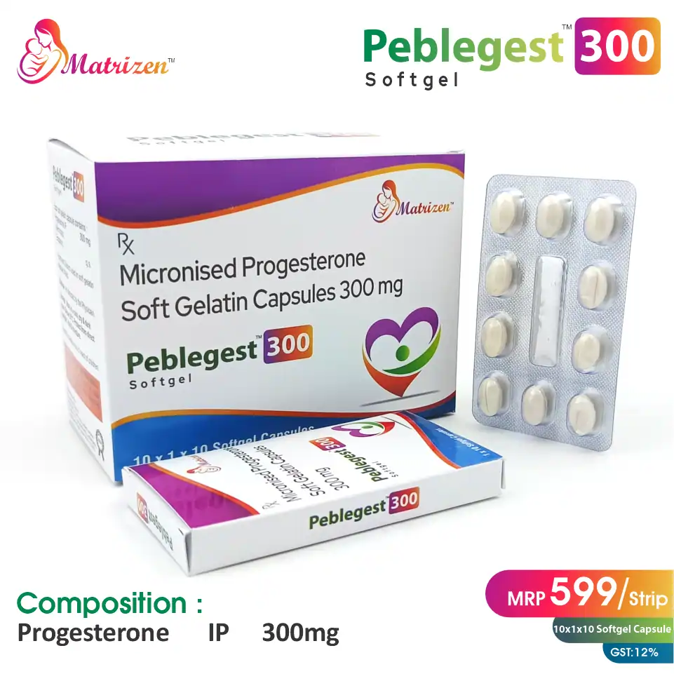 Peblegest 300 Softgel Capsule (Progesterone Natural Micronized 300mg)