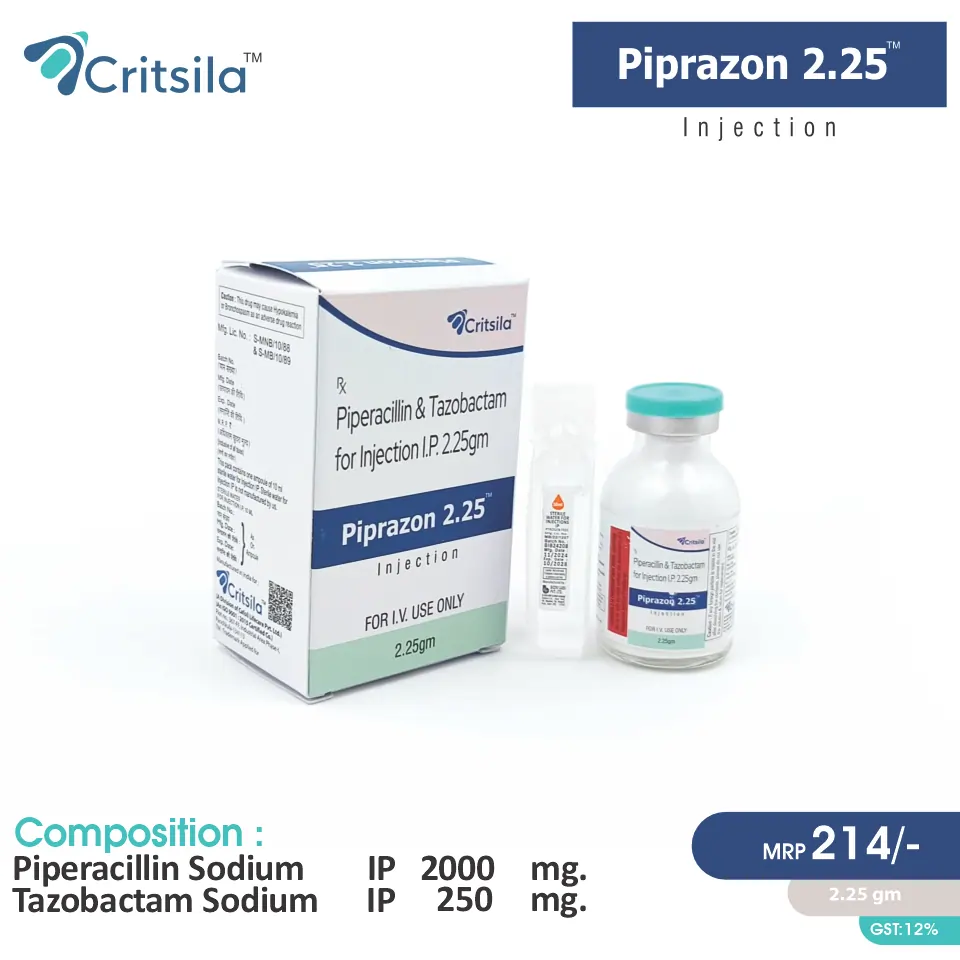 (Piperacillin (2000mg) + Tazobactum (250mg)) Piprazon 2.25 Injection