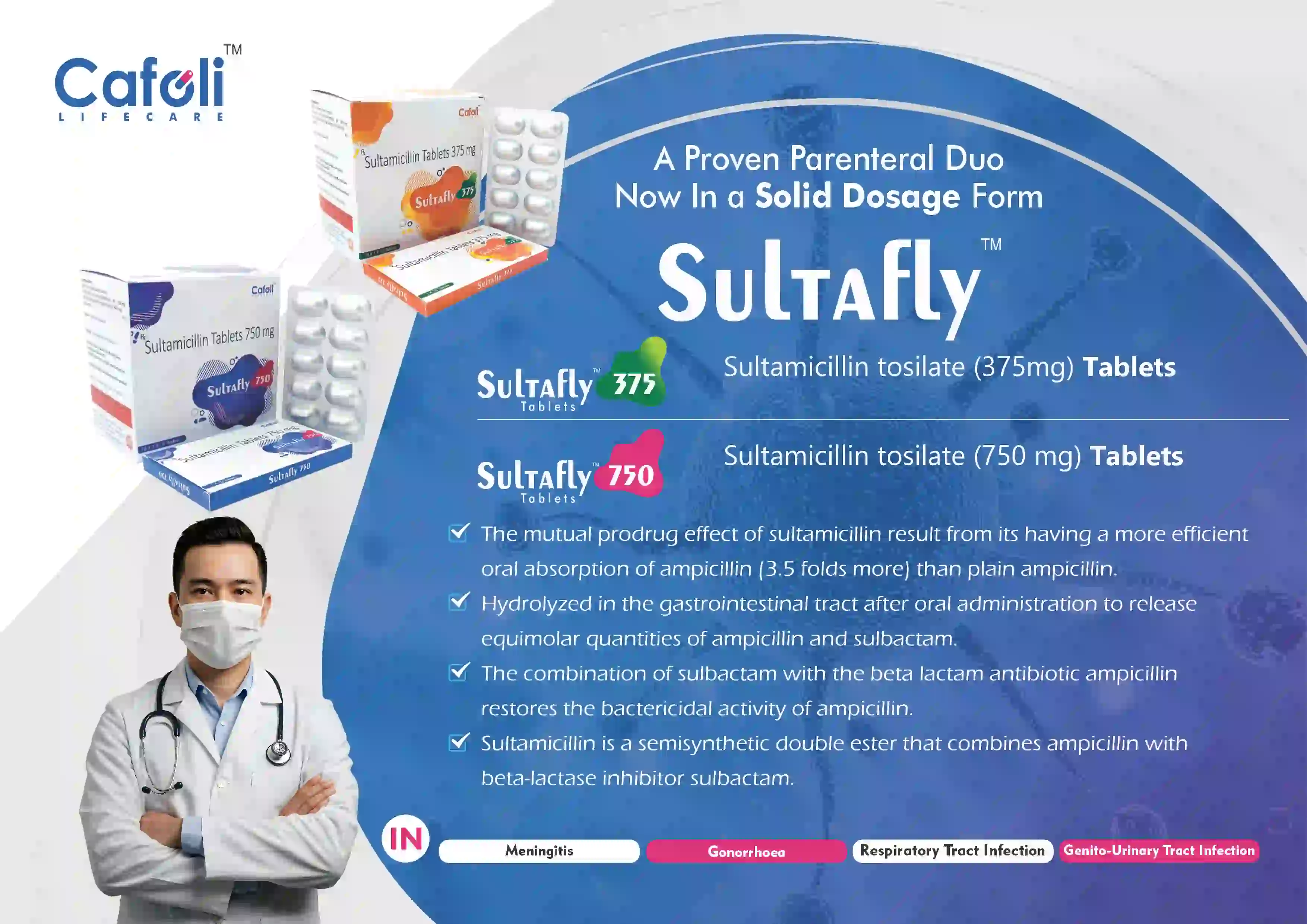 Sultamicillin 750mg - Sultafly 750