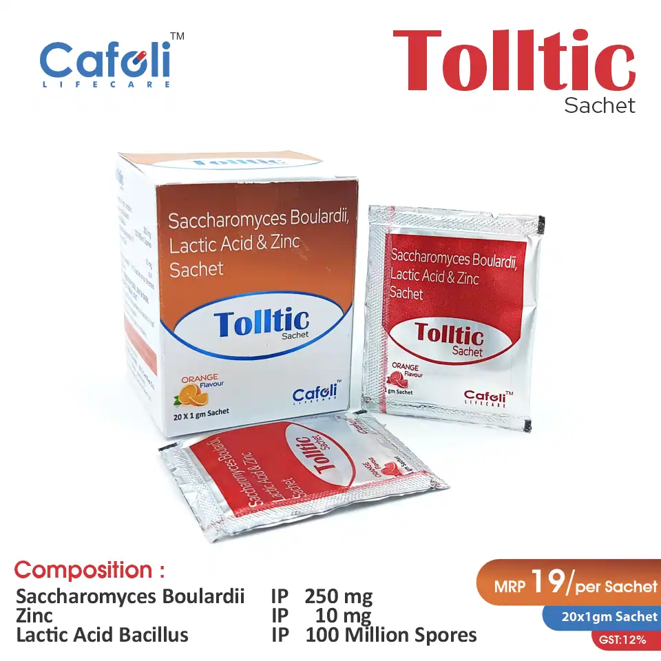 Tolltic Sachet (Lactic Acid Bacillus 100 Million Spores + Saccharomyces ...