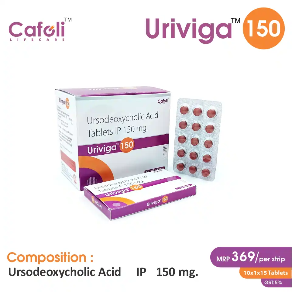 Ursodeoxycholic Acid (150mg) – Uriviga 150 Tablet